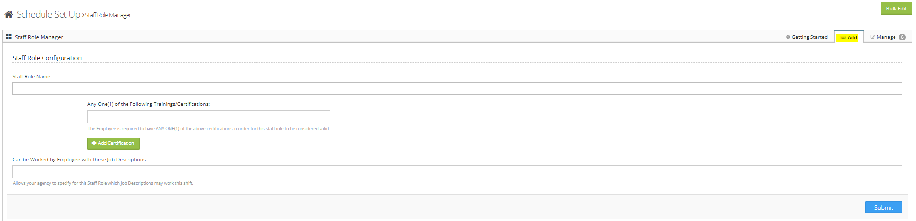 Schedule Configuration - Staff Roles – VAIRKKO Support Center