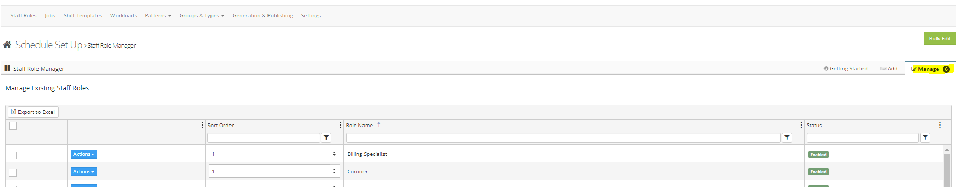 Schedule Configuration - Staff Roles – VAIRKKO Support Center