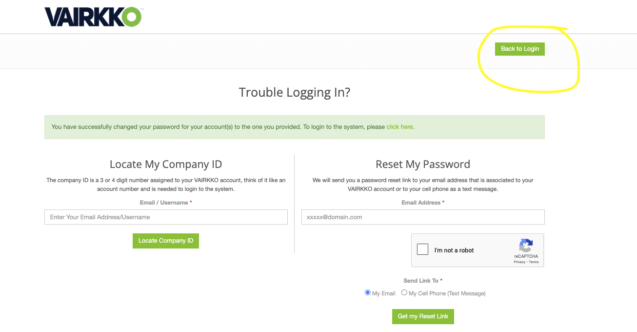 How To Recover Lost or Forgotten Password – VAIRKKO Support Center